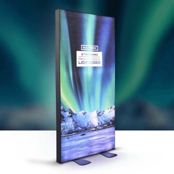SEG Fabric Free-Standing Lightboxes | Splash Graphix